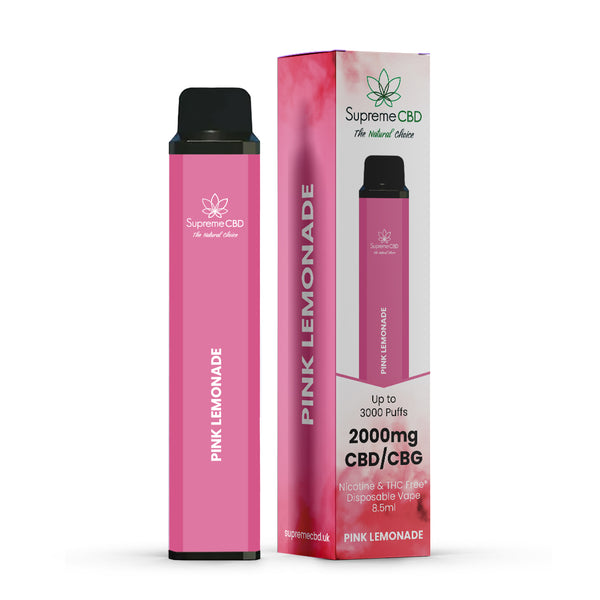 Cbd Disposable Vape Pink Lemonade 2000mg Supremecbd