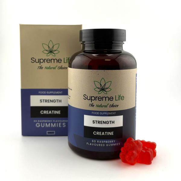 Creatine Gummies UK | 60x Raspberry Gummies – SupremeCBD